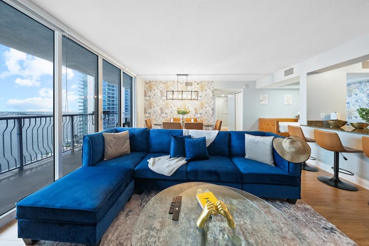 Oceanview 2br/2ba Brickell+free Parking (Sleeps 8) - Miami