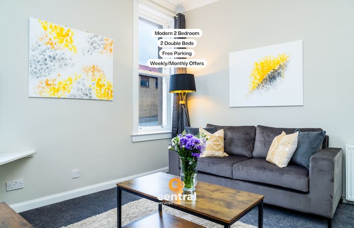 2 Bedroom - Double Beds - Ground Floor - Parking - Dundee