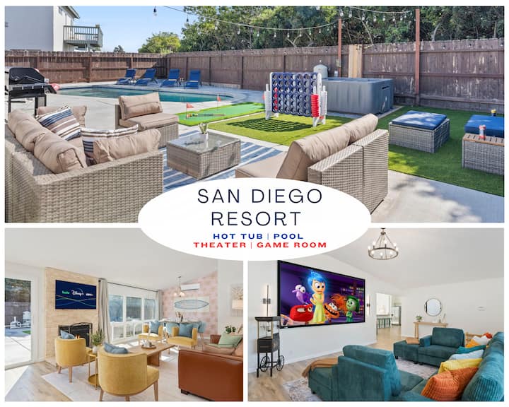 Wave Haven Resort - Pool, Theater, Hot Tub, Golf - San Diego, CA