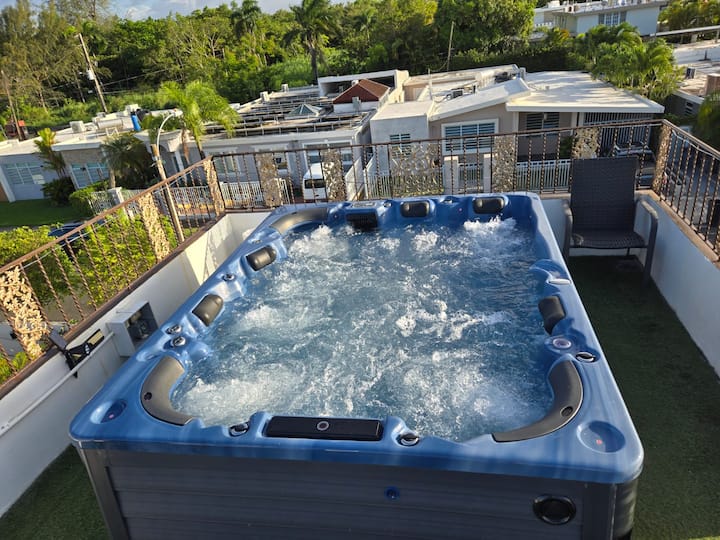 Sunset,8ppl Jacuzzi, 5 Min Airport - San Juan