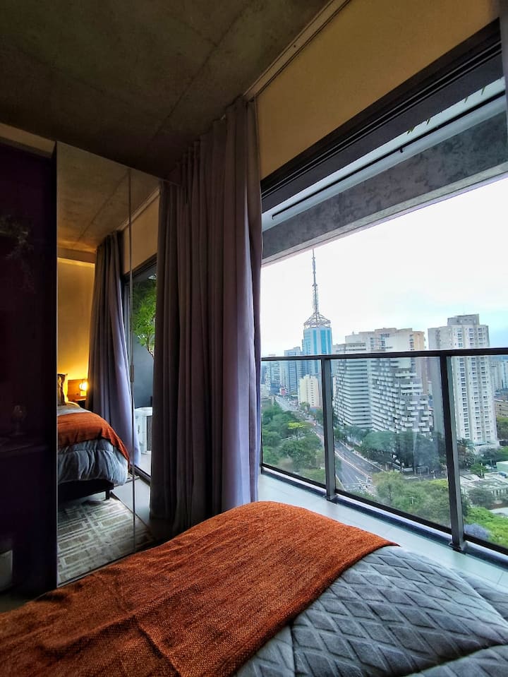 Studio With View And Pool, Paraíso/paulista Metro - São Paulo
