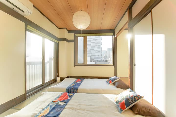 步行6分至minowa站\临近上野&浅草\秋叶原银座六本木直达\8人\68㎡\4f - Asakusa