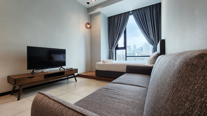 Modern 1br Opus Kl With Balcony Pnb118 & Klcc View - Kuala Lumpur