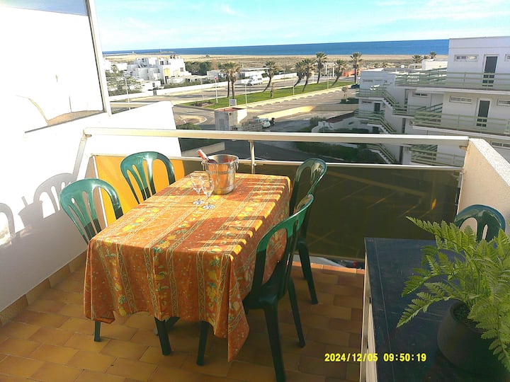 Bel Appartement Terrasse Vue Mer - La Franqui