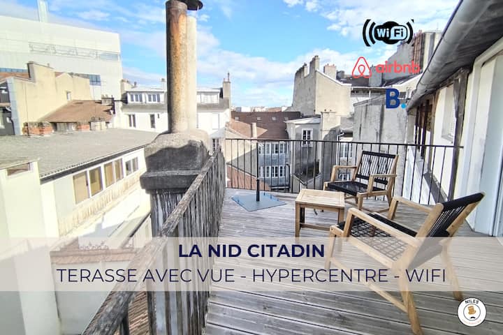 Le Nid Citadin ~ Hypercentre ~ Terrasse Avec Vue - Pau
