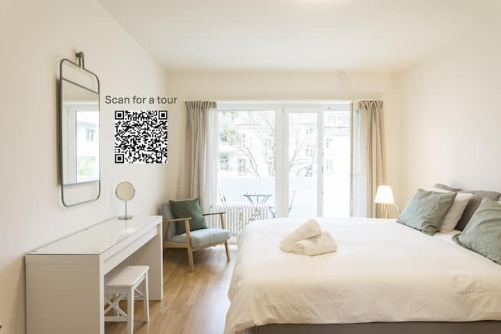 Bright & Comfy: 5* Location, Basel Card, Messe - Basel