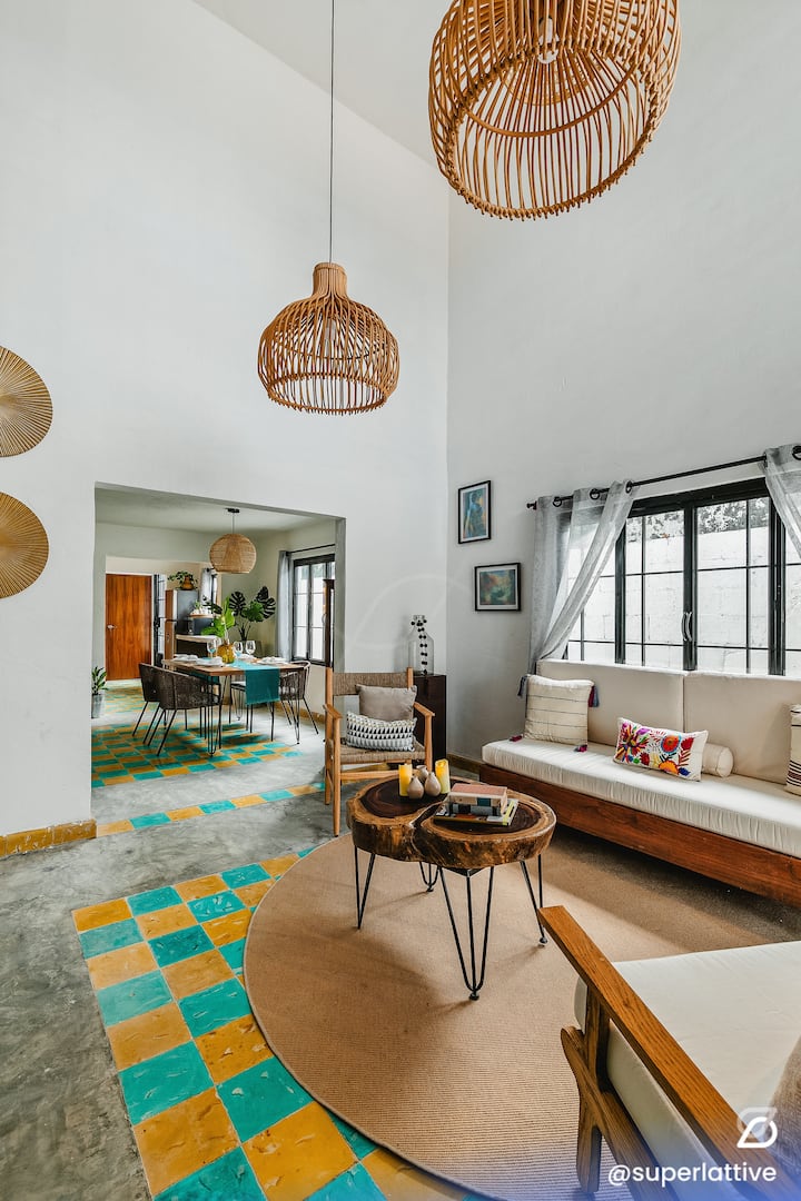 Hermosa Casa 2bd Con Alberca, A 5 Min De Montejo - Mérida