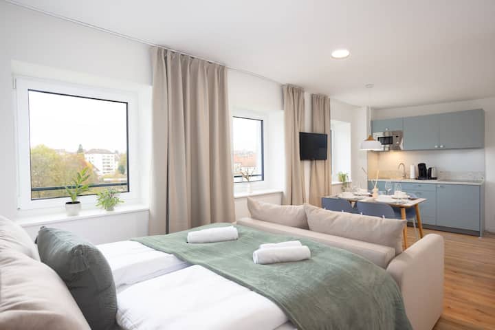 Fulda Deluxe Studio Apart Bad Küche Wlan & Tv C8 - Fulda