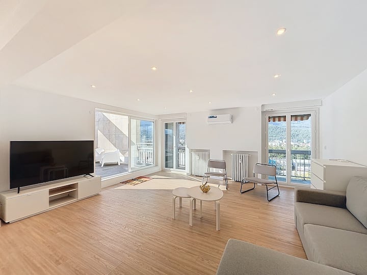 Penthouse, Terrasse Vue Montagne - Grenoble