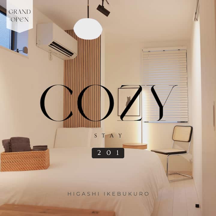 [201] 池袋/Japandiスタイル/新築/バスターミナル5分/池袋10分/new Open - Ikebukuro