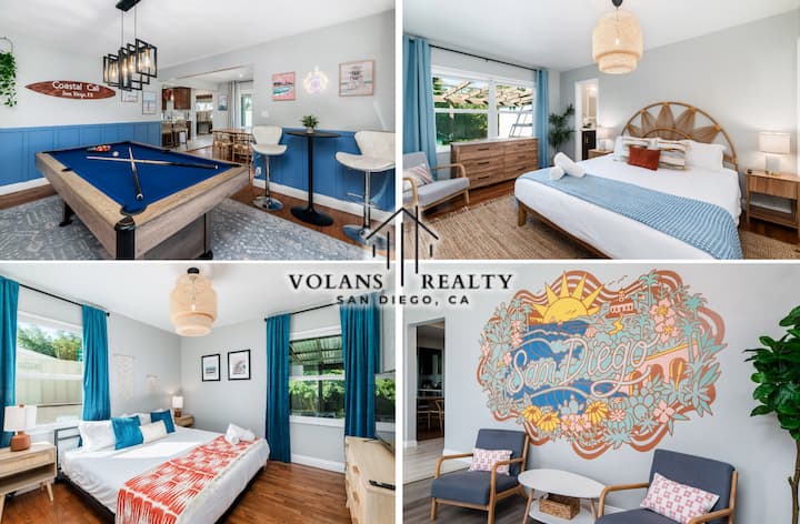 Spacious Coastal Cali Home Near Sunset Cliffs - San Diego