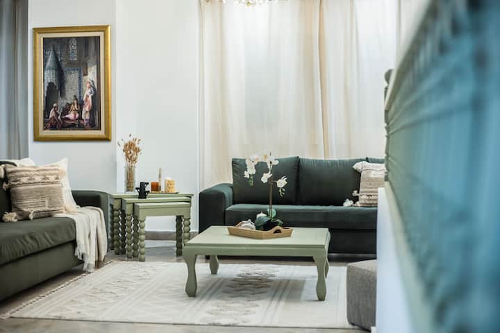 Le Vert Panoramique, Havre Verdoyant Avec Terrasse - Sidi Bou Said