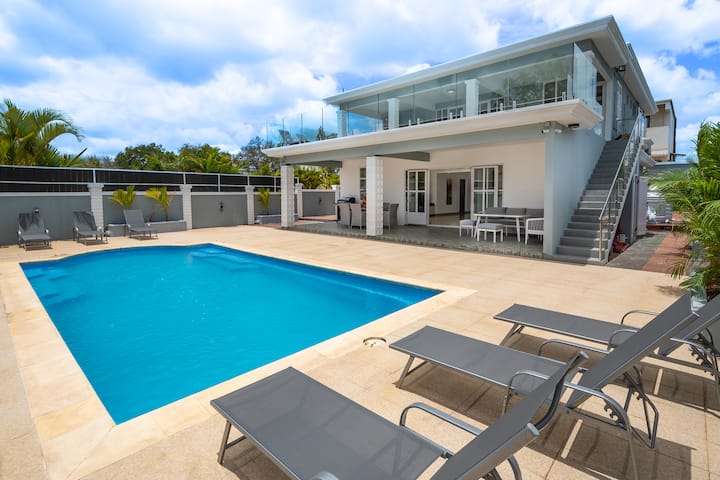 Villa Tropicale, 5 Chambres, Piscine, 5 Min Plage - Mauritius