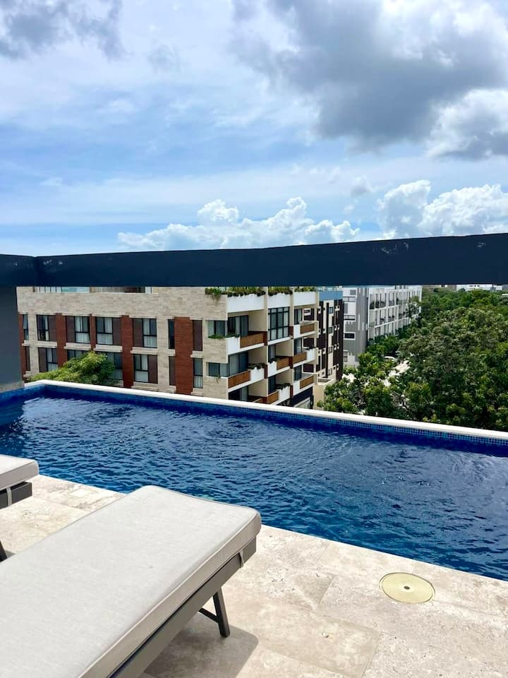 Penthouse Moderno A Solo Minutos De La Playa - Tulum