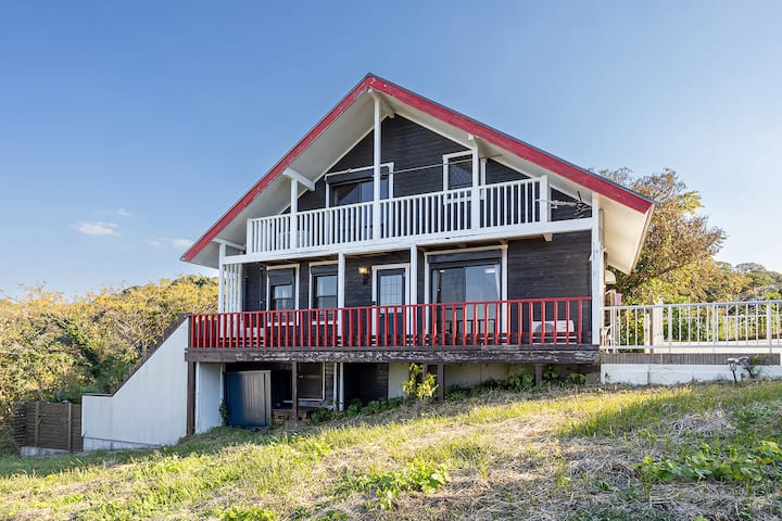 【Pets Allowed!】ocean View/bbq /Private Villa/6 Ppl - 館山市