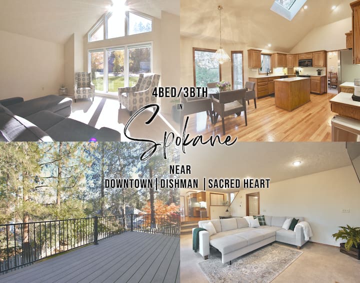 Bright & Peaceful Home | Workspace | Hiking Trails - Spokane Valley, WA