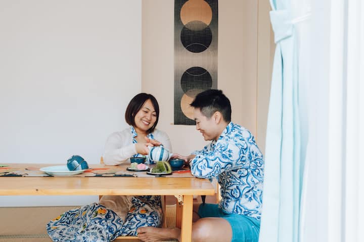 【春の江の島】片瀬江ノ島駅徒歩5分・無料駐車場＆自転車付！和洋室で4名迄ゆったりステイ - Enoshima