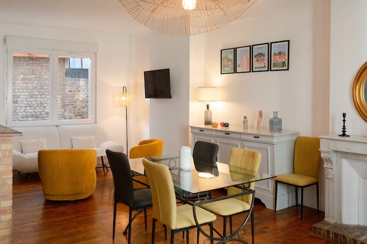 Duplex Villa Sarrazine - Avec Patio Privé - Mers-les-Bains