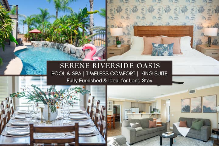 Cozy Family Home | Pool + Spa | Mid-term Ready - Moreno Valley, CA