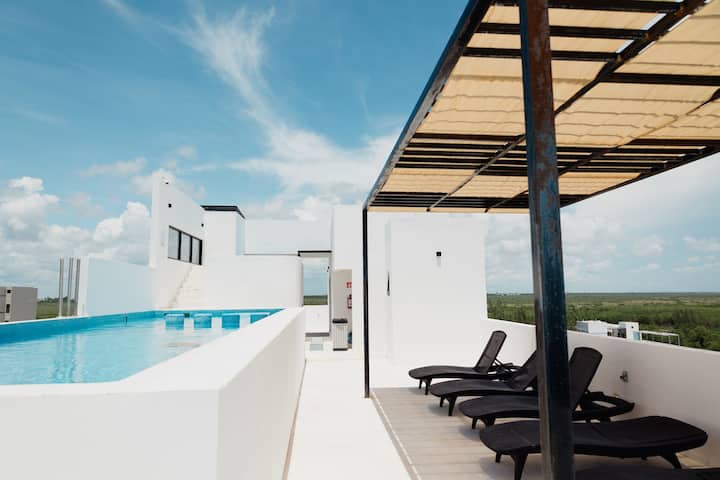 Departamento Con Vista Al Mar 2 Habitaciones - Puerto Morelos
