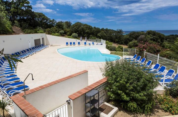 Le Chant Des Coccinelles Lozari Plage Et Piscine - Belgodère