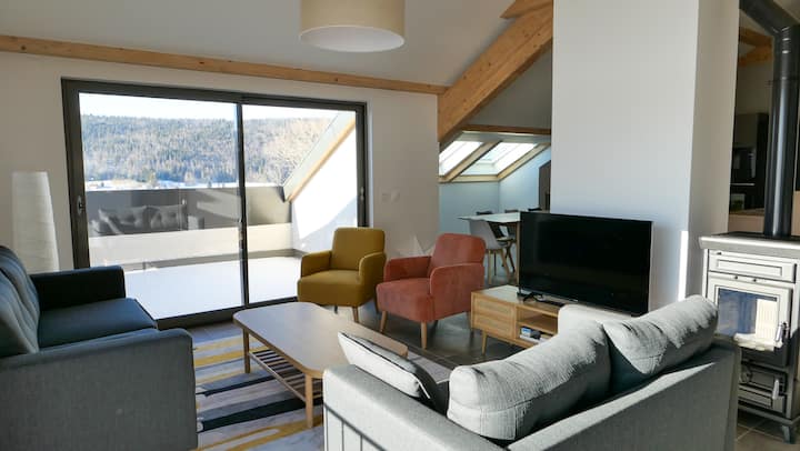 Le 240, Appartement De Standing Avec Vue Lac - Les Rousses