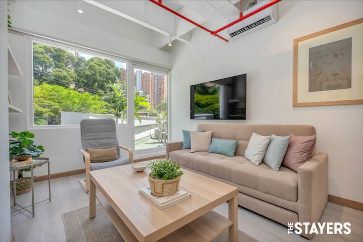 Ac | Private Terrace | Ethernet Connection 800mbps - Medellín