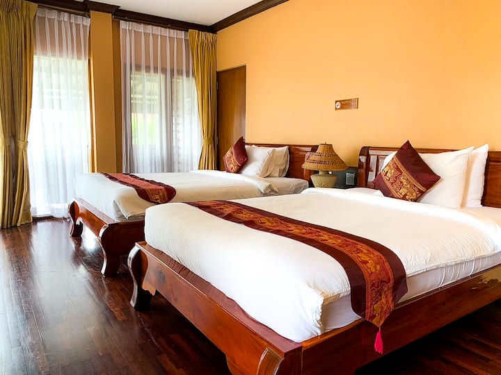 Twin Bed Room: A/c, Shaded Terrace - Ko Chang