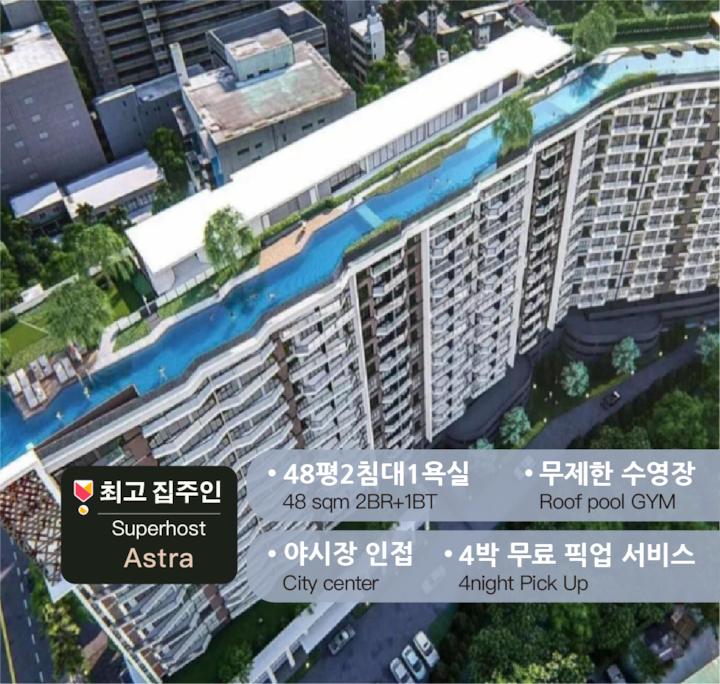 Near Night Market 48sqm 2br+1bt /150m Rooftop Pool - Chiang Mai