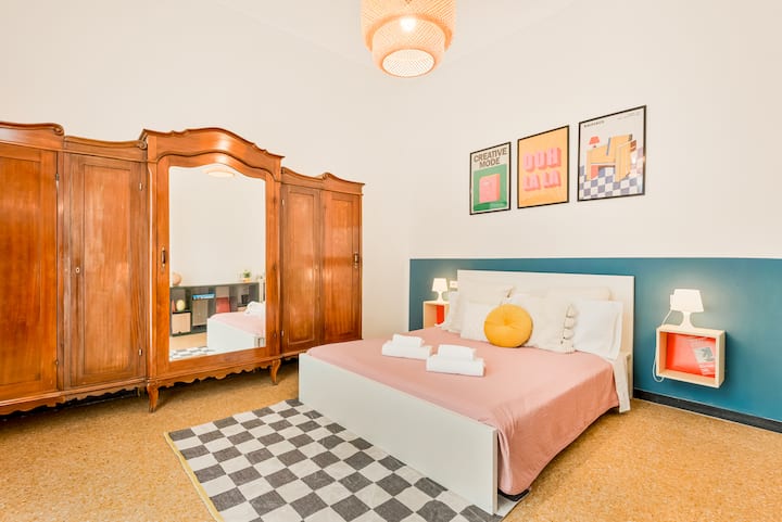 A/c + Central 3 Bedr Apt 5 Min Cinqueterre Station - La Spezia