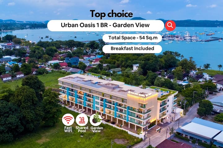 Chalong - Urban Oasis 1 Br - Garden View - Gym - Phuket