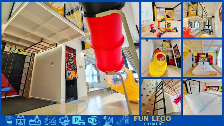 Fun Lego Family Stay W Slide | Near Legoland - Gelang Patah