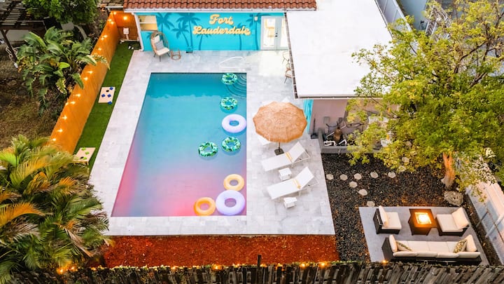 4bd Home W/ Huge Pool & Game Room | Beach 3 Miles - Fort Lauderdale