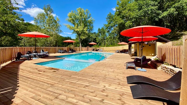Gîte Au Cœur Dun Domaine Nature  Piscine - Domme