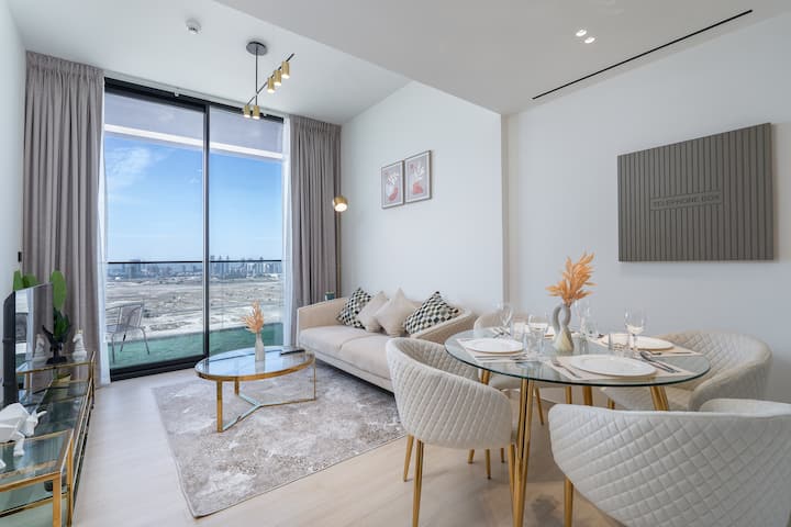 Luxurious 1-bedroom Oasis L Binghatti Corner, Jvc - Dubai