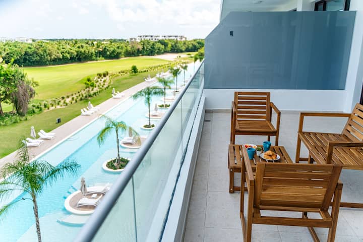 Cana Rock Star  Golf & Pool View  Cr Star D 410 - Punta Cana