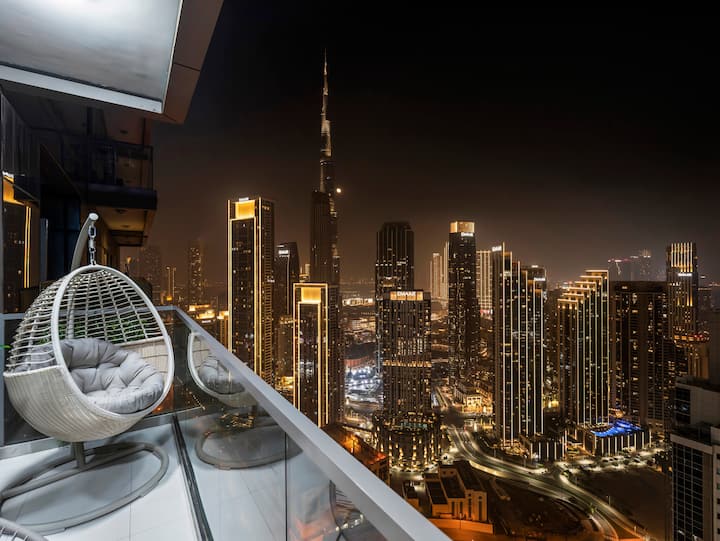 Lux 2br/burj Khalifa View/high Infinity Pool/85"tv - Dubai