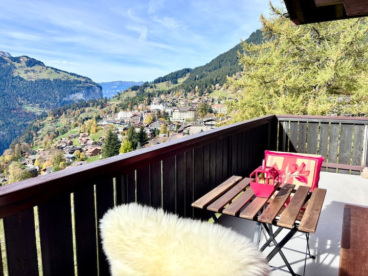 Chalet Ski-in/out Vue Ouverte Sur La Vallée - Lauterbrunnen