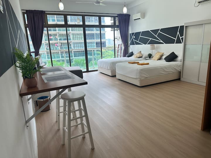 Cozy 3 Pax Studio Mt.austin Near Ikea Aeon Tebrau - Johor Bahru