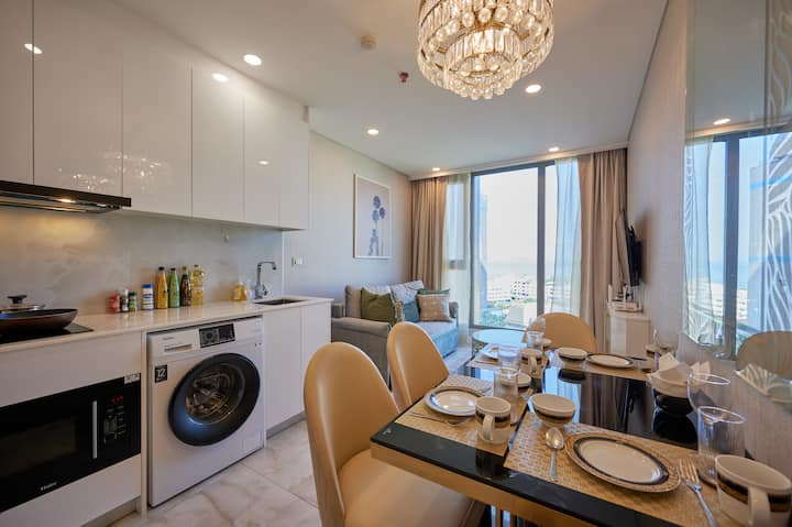 Large Room Sea View | Full Equipped Kitchen | Nflx - Pattaya City