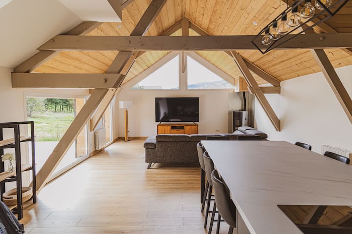 La Flânerie, Spacieux Loft Au Calme Avec Jacuzzi - Gérardmer