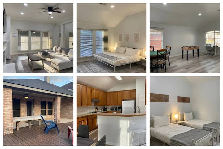 4br Luxe Pad | Pets, Deck, Game Room & Parking - Grand Prairie, TX