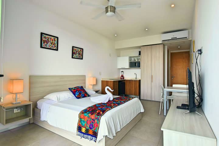 Stylish Studio| Rooftop Pool & Near 5th Av| Casago - Playa del Carmen