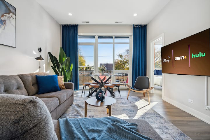 14min Dwnt Chicago 2bath Free Garage Park &Balcony - Chicago, IL