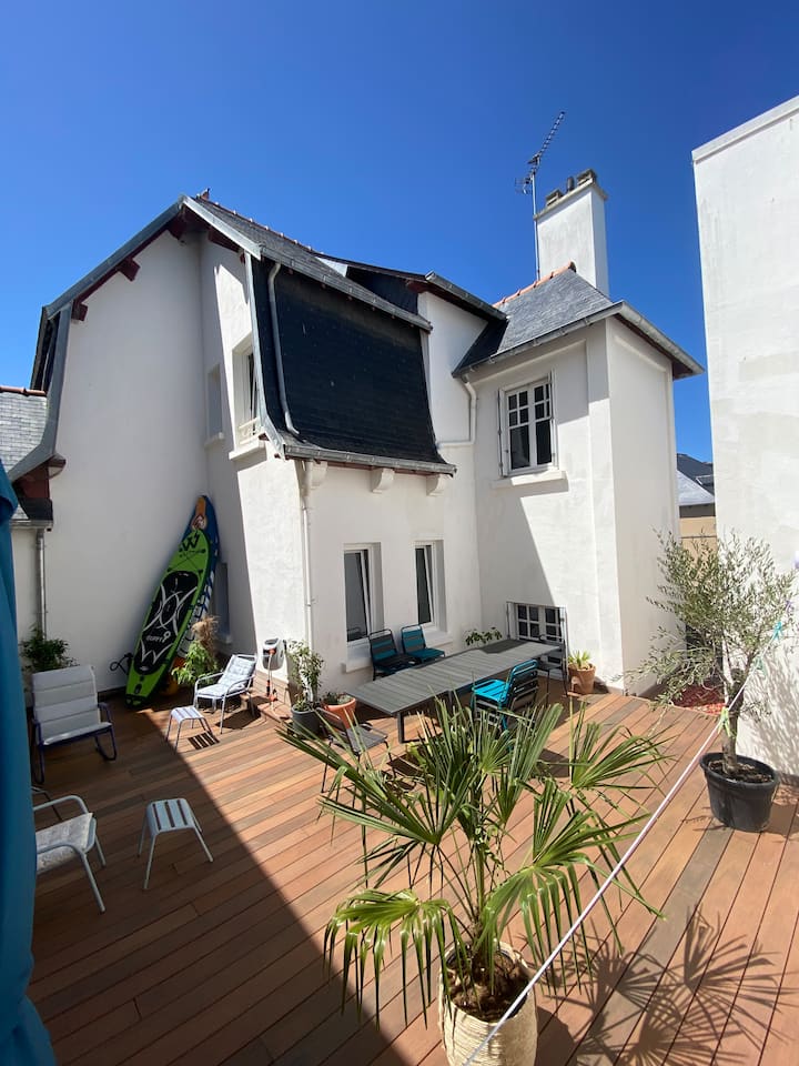 100 M Plage, Plein Centre, Appartement  + Terrasse - Saint-Quay-Portrieux