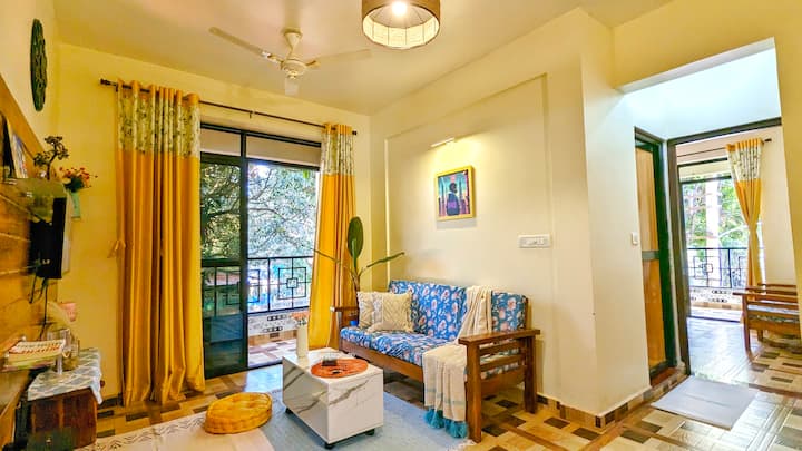 Taura | 2bhk | Nr Thalassa Anjuna Vagator Beach - Goa