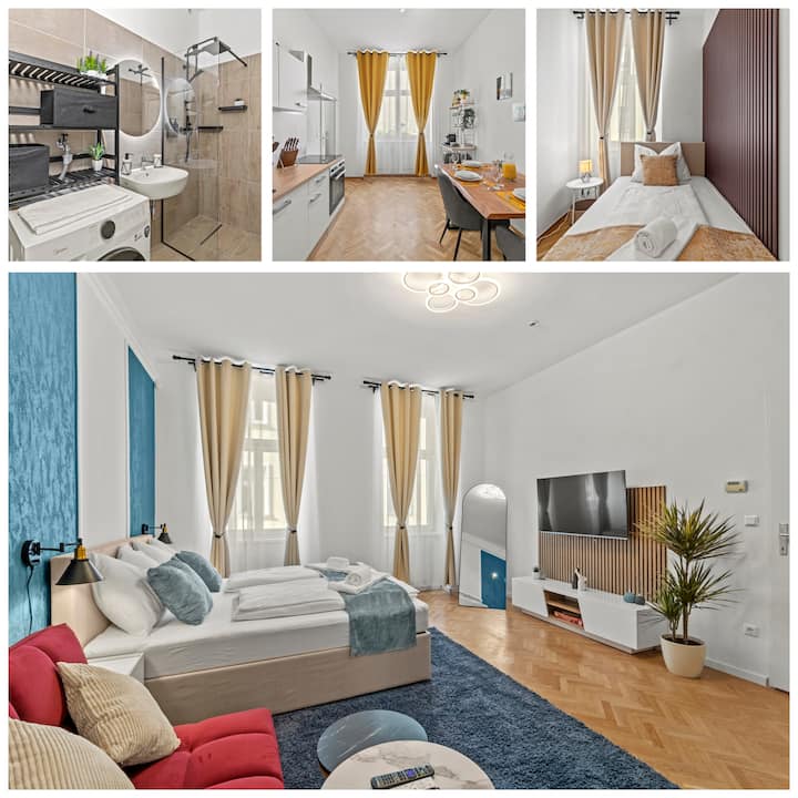 Central, Bright & Modern Suite - Bécs