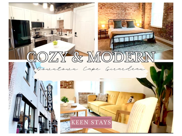 Modern 2br Apt W Electric Fireplace · By Keenstays - Cape Girardeau, MO
