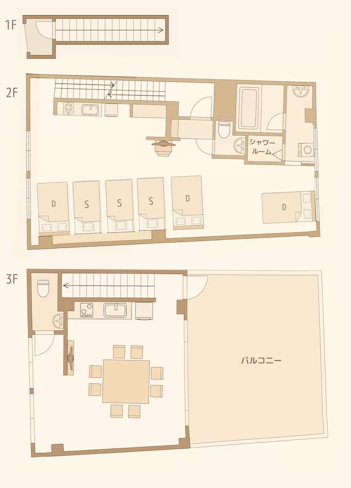 肴町街舎　浜松駅まで徒歩11分・最大9名まで宿泊可！メゾネットタイプ！ - Hamamatsu