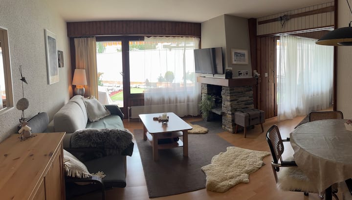 Charmant Hyper Central à 2 Min. Des Pistes De Ski - Crans-Montana